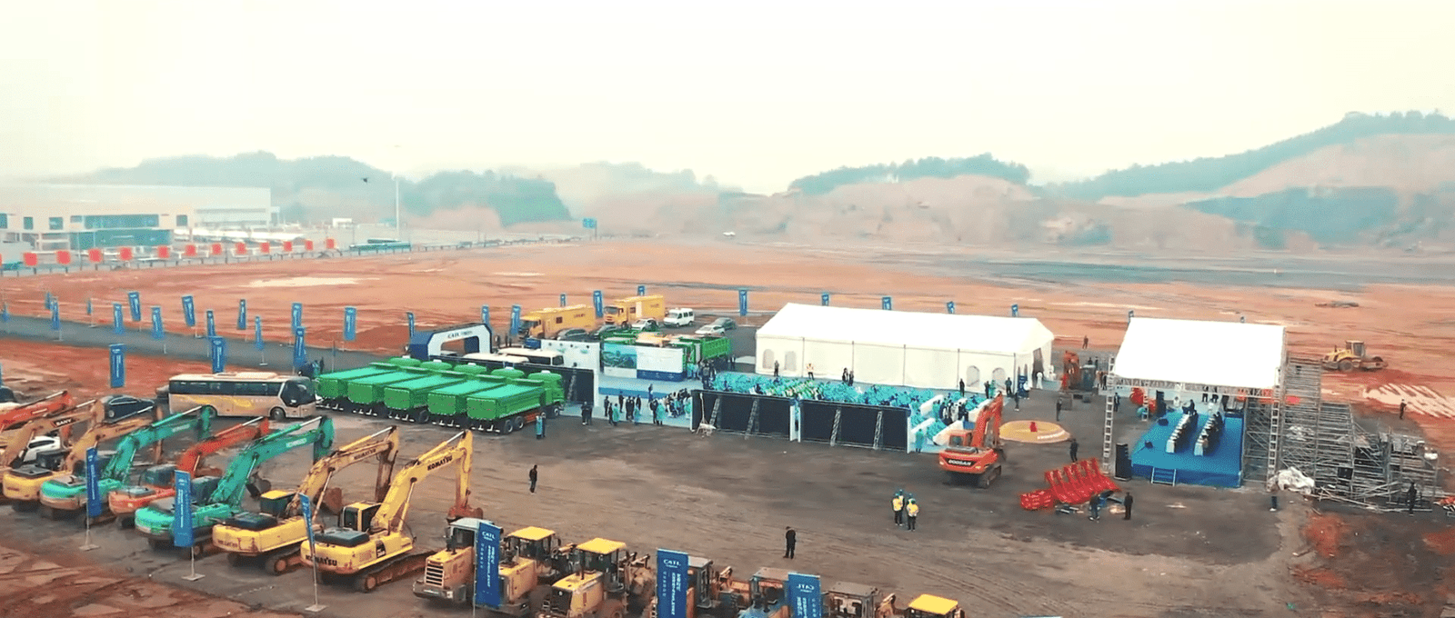 Groundbreaking ceremony for CATL's 50 GWh battery production facility in Yichun, China ...